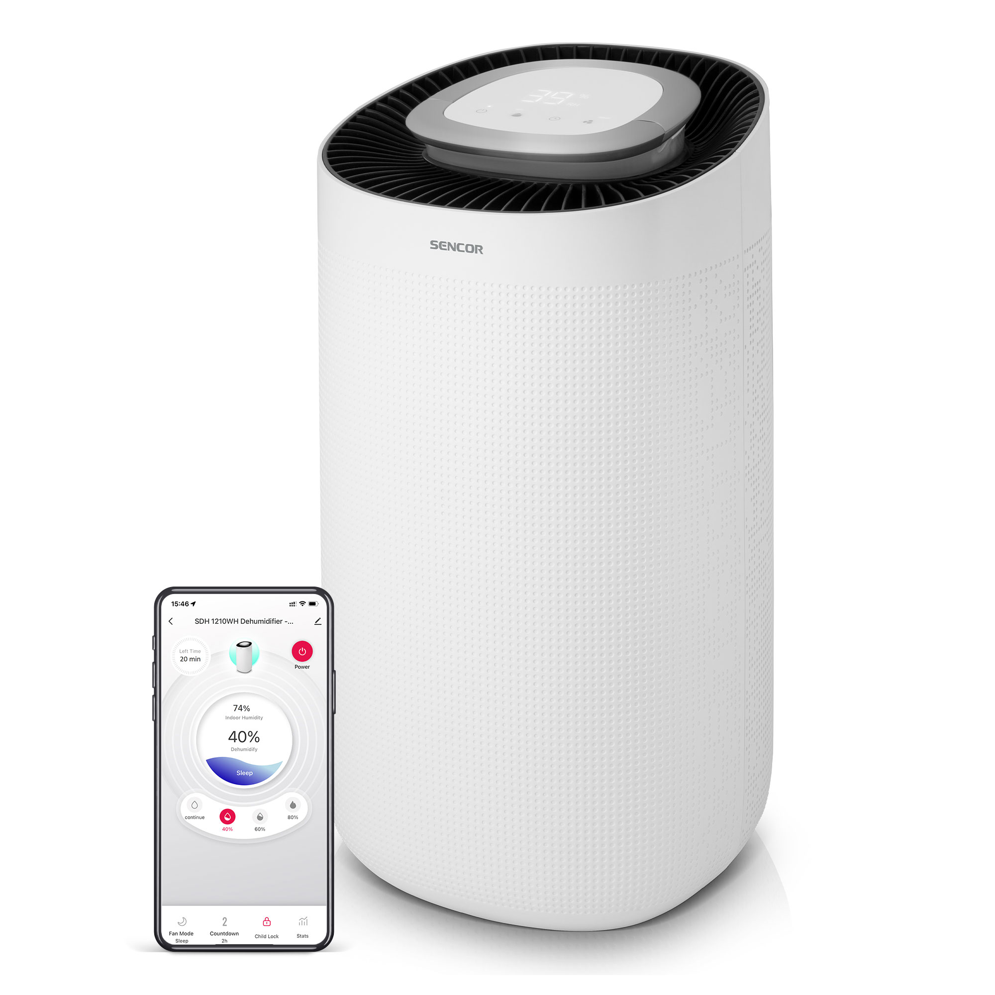 Έξυπνος αφυγραντήρας | SDH 1210WH | Sencor.com.gr